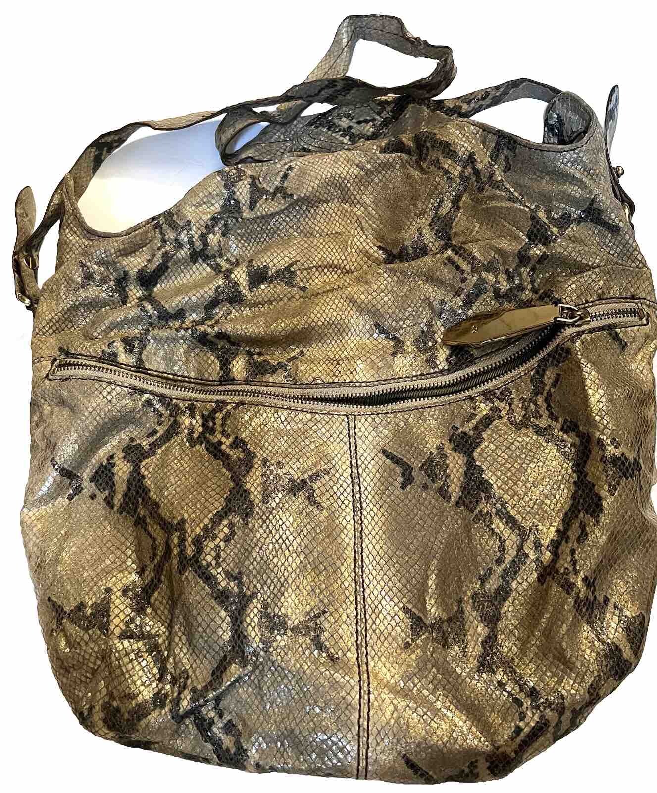 ORYANY Leather Shoulder Bag ~ Pebbled Leather - Gem