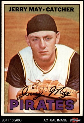 1967 Topps #379 Jerry May Pirates DOUBLE-PRINT 5.5 - EX+ | eBay