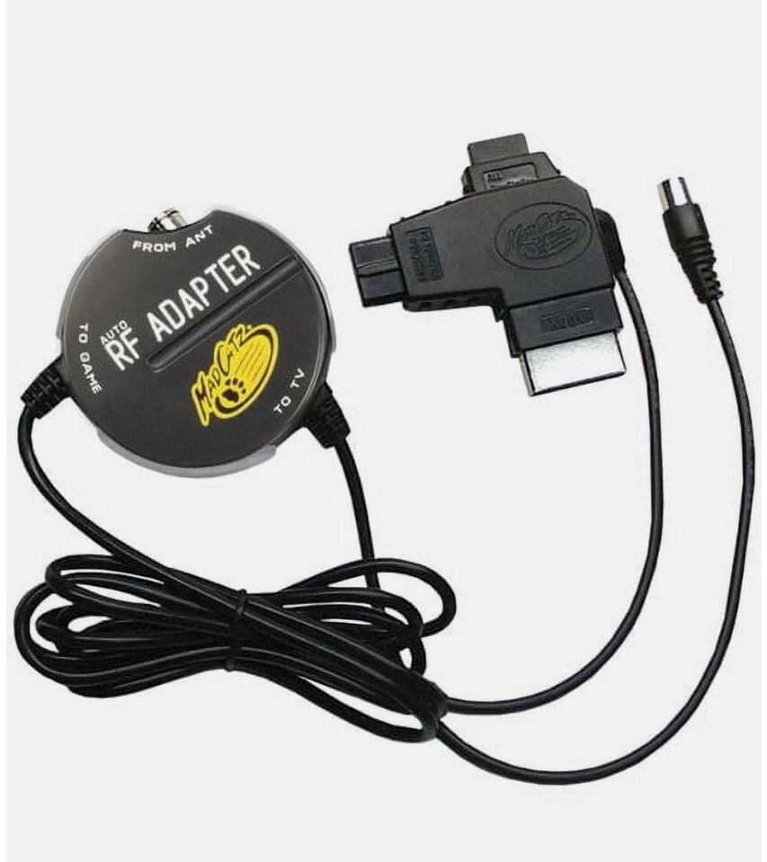 Mad Catz Universal RF Adapter XBOX PLAYSTATION PS1 PS2 GAMECUBE N64 NEW ...