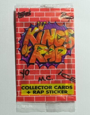 Rare vtg 1991 KINGS OF RAP - Topps Ireland UK sealed pack - cards and ...