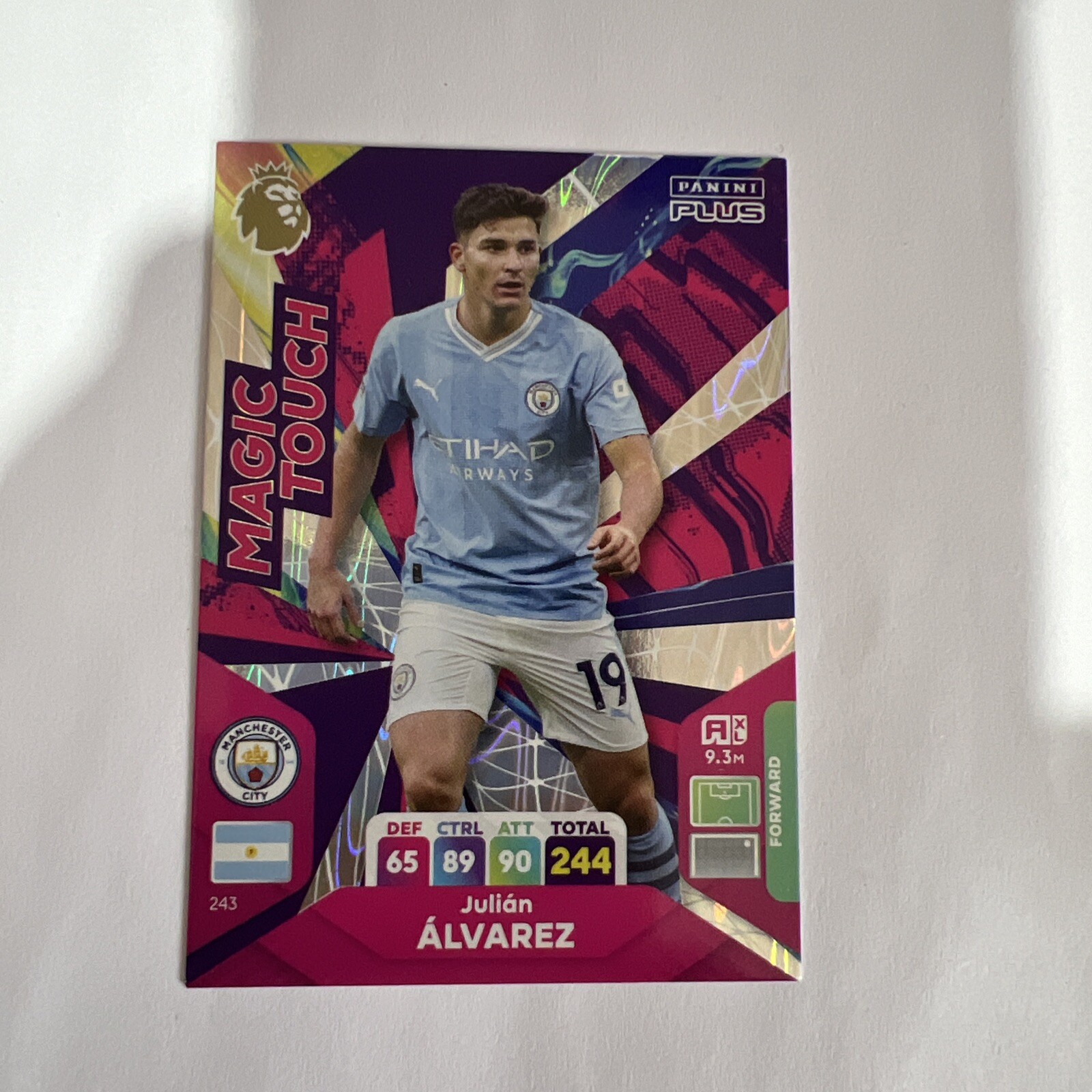 Julian Alvarez MAGIC TOUCH card # 243 panini. PLUS 2024. New Condition ...