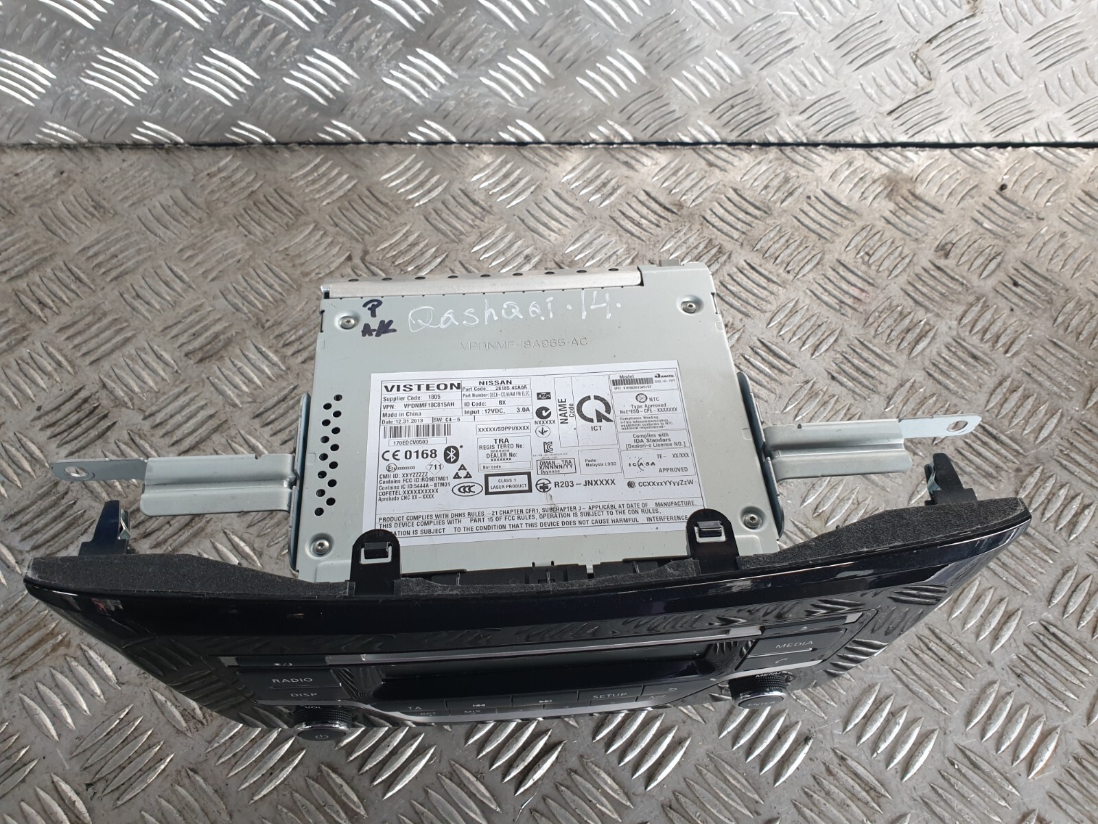 Nissan Qashqai Stereo Command Unit 28185 4CA0A 2015 J11 CD Radio Player ...