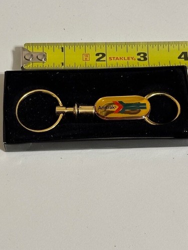 Vintage Amtrak Keychain Double Ring Sealed Logo - NEW IN BOX GREAT GIFT ...