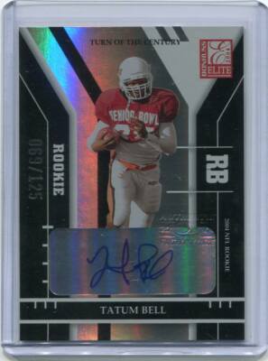 2004 Donuss Elite TATUM BELL Turn of the Century Autograph OKLAHOMA ...