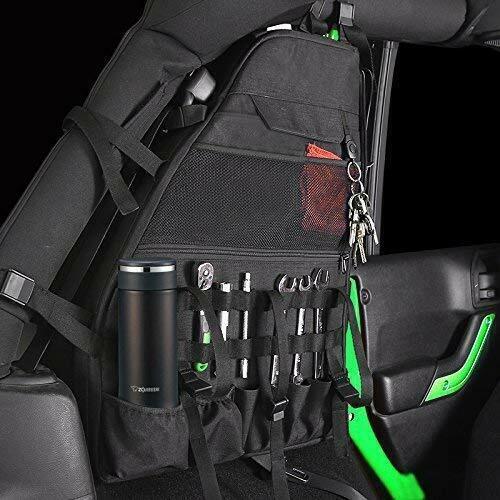 US Roll Bar Trunk Storage Bag Cage With Multi-Pockets for Jeep Wrangler ...