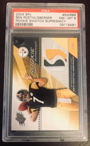 2004 SPx - Rookie Swatch Supremacy Ben Roethlisberger #SWR-BR (MEM, RC ...