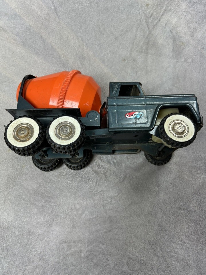 Vintage Antique Structo Ready Mix Cement Mixer Truck Tandem Axle ...