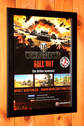 Wargaming World of Tanks Roll Out Old Rare Promo Small Poster / Ad Page ...