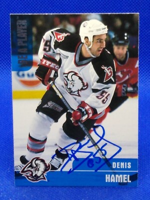 Denis Hamel 1999 Be A Player #376 PERSONAL AUTOGRAPH Buffalo Sabres | eBay