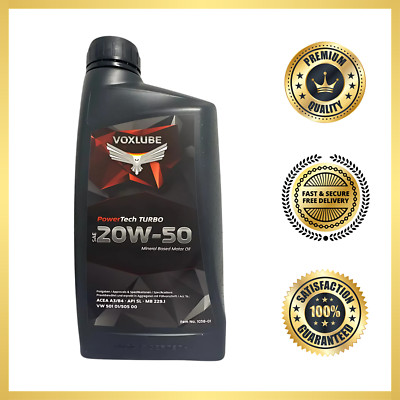 Voxlube PowerTech SAE 20W-50 Mineral Based Engine Oil 1L | eBay UK