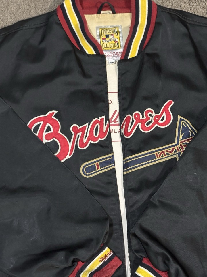 Mitchell & Ness 1957 World Champions Milwaukee Braves MLB Satin Jacket ...