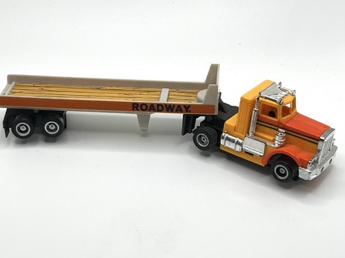 TYCO AFX PETERBILT SEMI ROADWAY FLATBED SLOT CAR RUNS | eBay