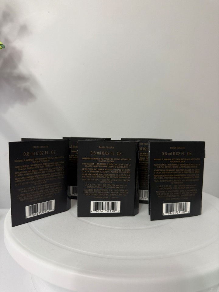 Avon Mesmerize Black (0.02fl oz, Men's Eau de Toilette) LOT OF 6 BUNDLE ...