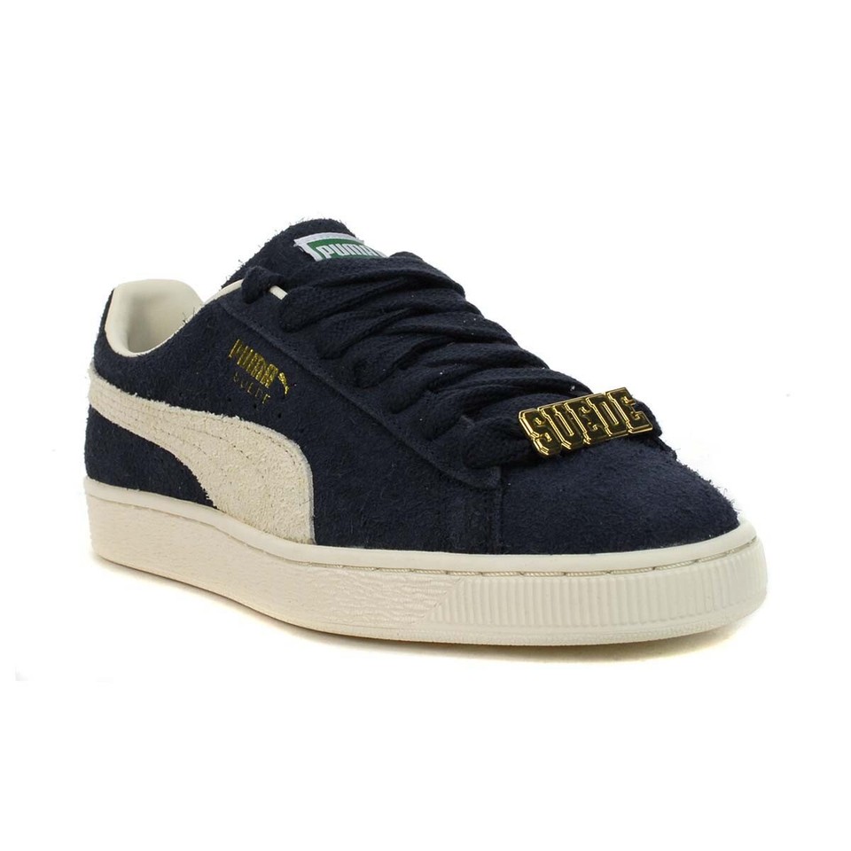 PUMA Men's Suede Fat Lace New Navy/Frosted Ivory Sneakers 39316701 | eBay