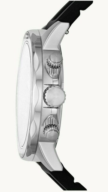 Fossil Bannon Multifunction Black Silicone Watch BQ2494 for sale online ...
