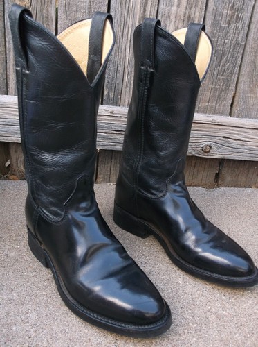 JUSTIN 3040 Black Melo Cargo Uniform Work Boots Men's 6.5 D- Women's 8. ...