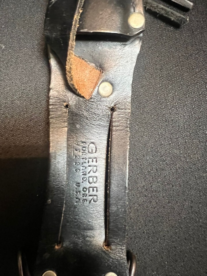 Vintage Gerber Mark II Dagger Knife with Original Leather Sheath ...