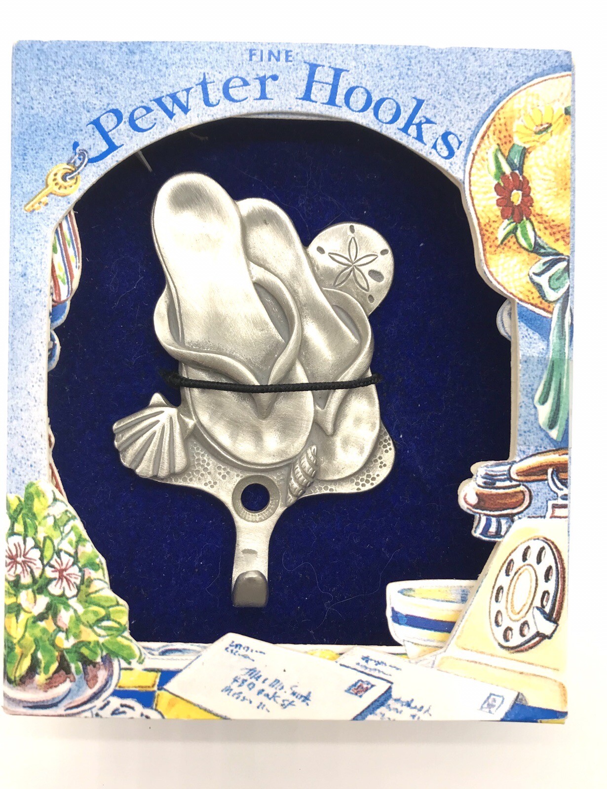 Lindsay Claire Designs Fine Pewter Wall Hooks Flip Flops Beach ...
