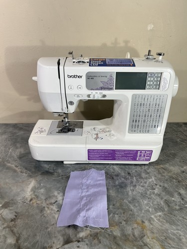 Brother Embroidery And Sewing Machine SE-400 Tested - No Pedal | eBay