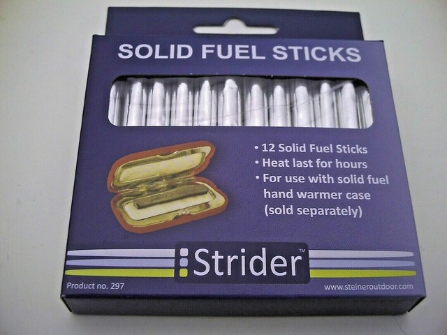 Strider 24 Solid Fuel Sticks for Hand Warmer X2 Boxes of 12. for sale ...