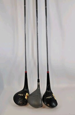 Set of 3 Golden RAM & Pro Maker Golf Clubs RH #1 #1 #3 Drivers Titanium ...