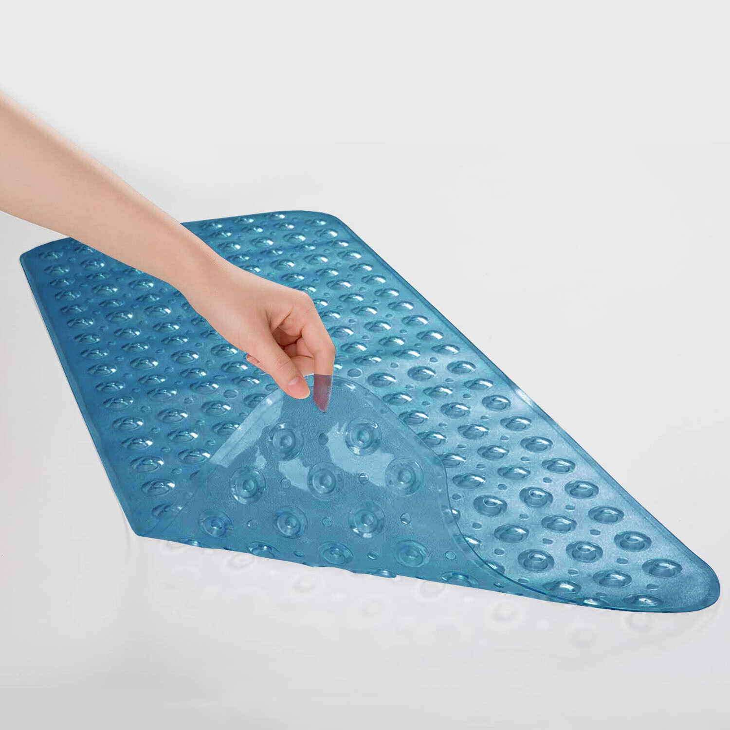 Extra Large Shower Mat Non-Slip Bathtub Strong Suction Grip Anti-Mold ...