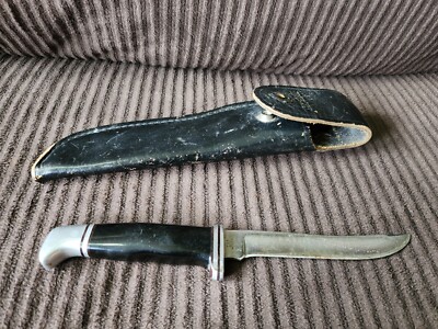Vintage Buck Knife Model No. 105 Pathfinder USA 3 Line Markings c. 1972 ...