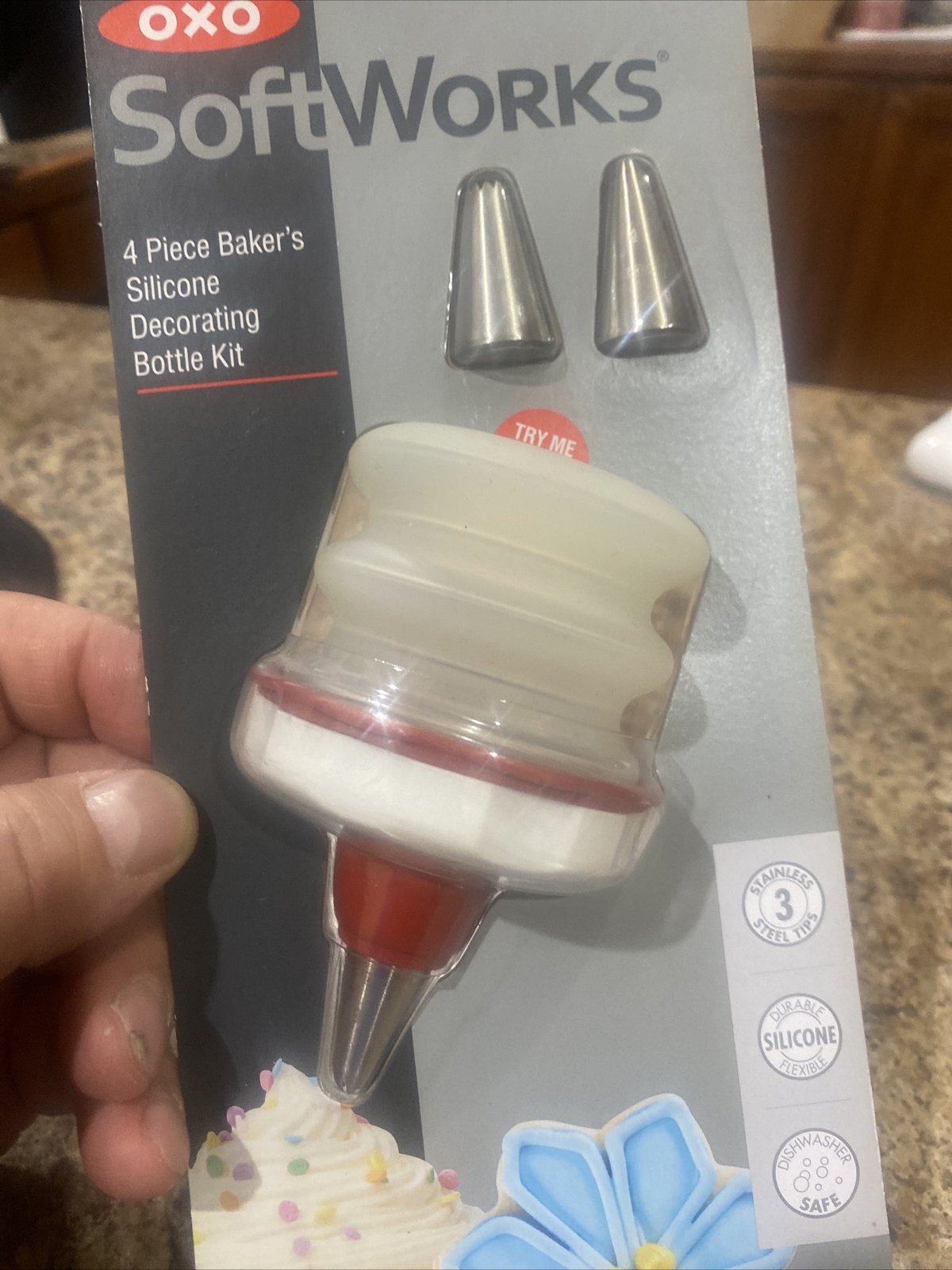 OXO Soft works Good Grips Decorating Piping Tube with Tips (4 Piece ...