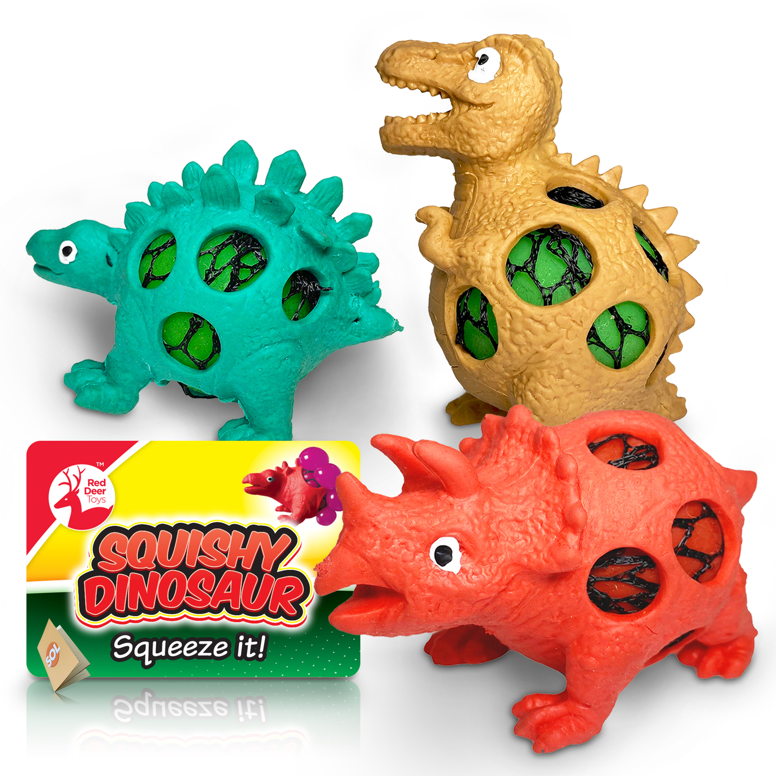 SOL+Age+3%2B+Squishy+Dinosaur+Toys+-+Multicolor for sale online | eBay