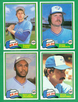 1981 TOPPS TRADED TORONTO BLUE JAYS TEAM SET NM/MT DANNY AINGE RC | eBay