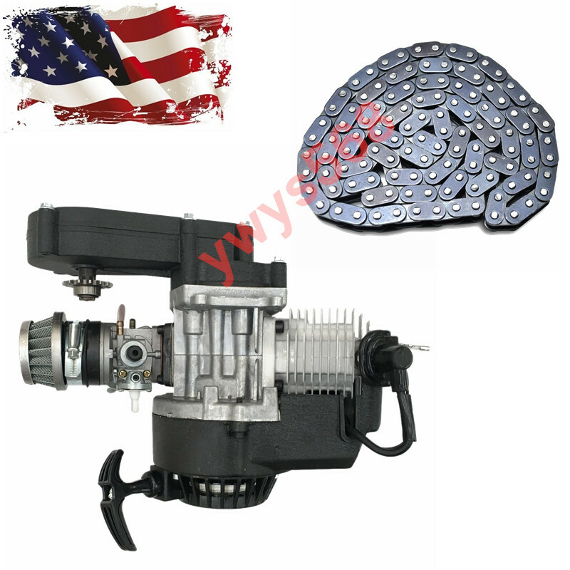 47cc 49CC 2-stroke Engine + Transmission Puller Starter Chain Pocket ...