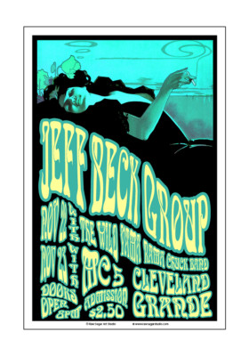 Jeff Beck / MC 5 1968 Cleveland Concert Poster | eBay