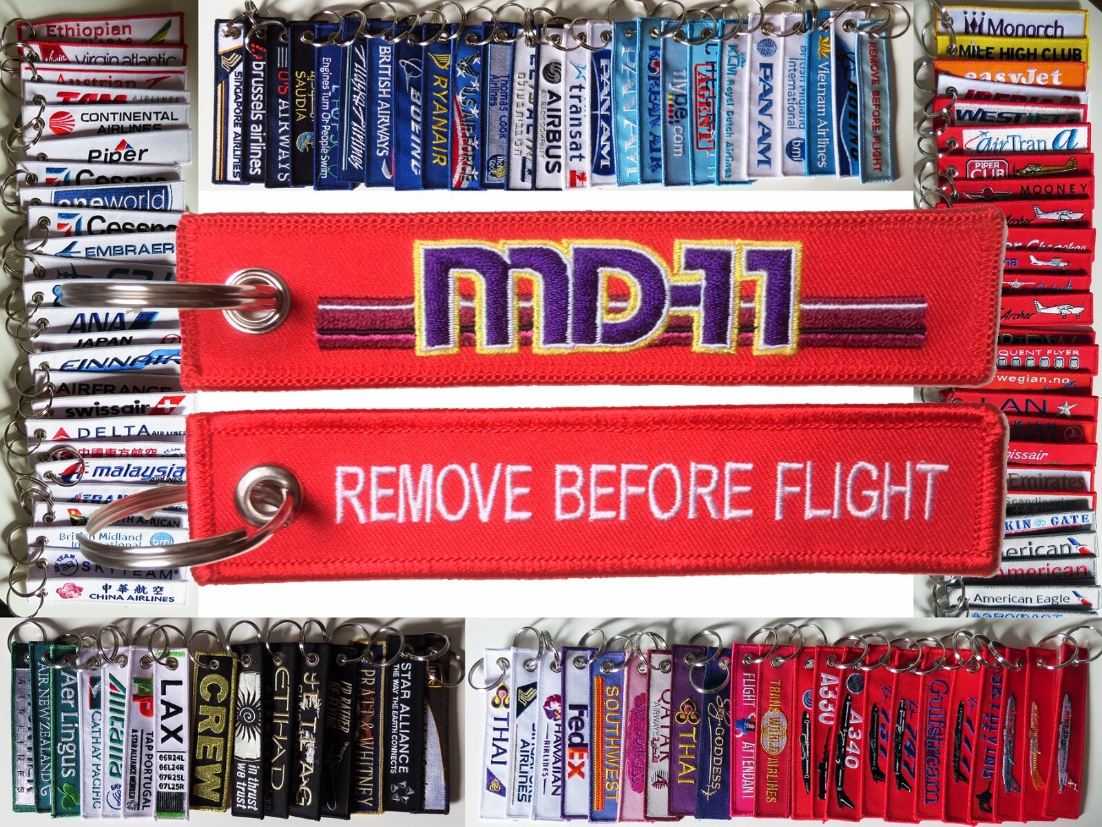 Keyring McDonnell Douglas MD-11 MD11 M11 LOGO tag keychain pilot | eBay