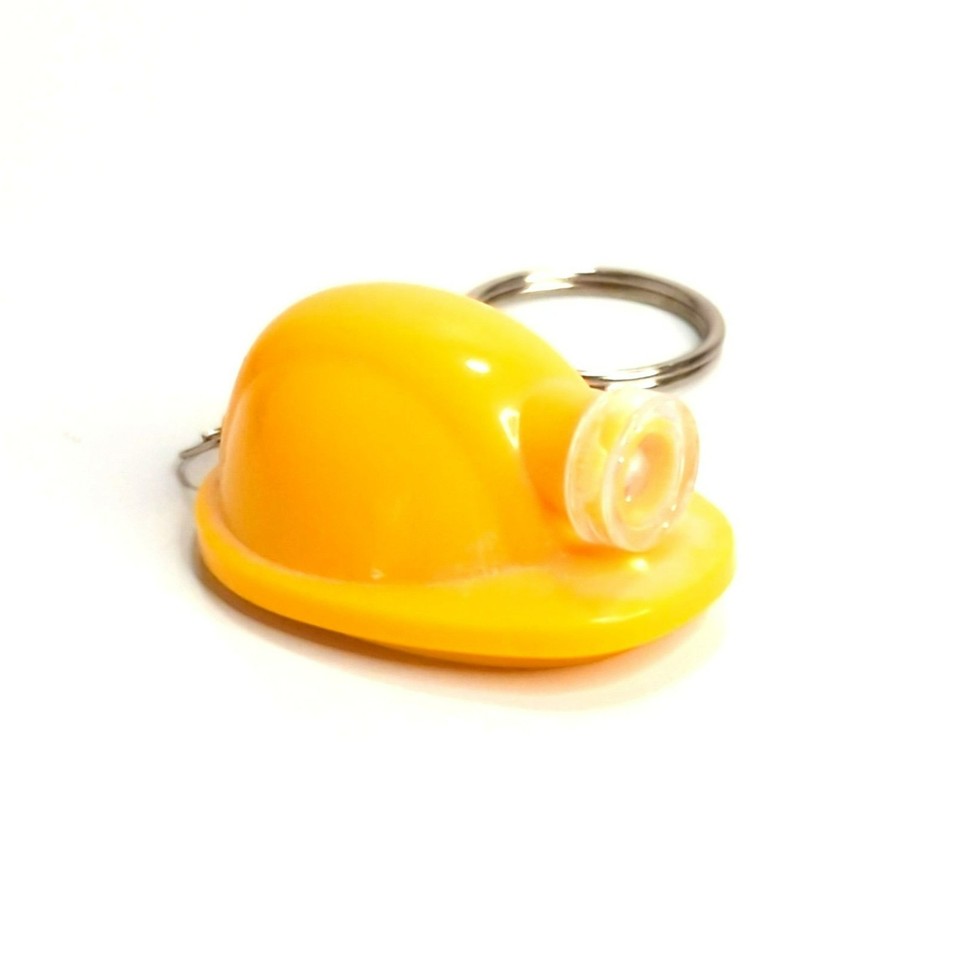 Bechtel Yellow Hard Hat Keychain With Flashlight | eBay