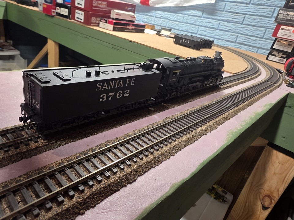 HO BLI 2518 ATSF 4-8-4 #3762 Smoke Sound & DCC Santa Fe Northern steam ...