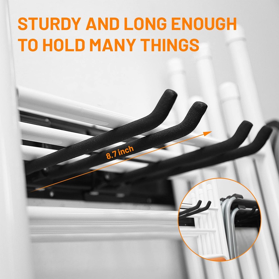 Garage Storage Organization Wall Mount, Garden Tool Rack Organizer ...