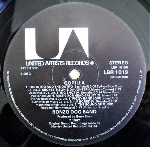 Bonzo Dog Doo-Dah Band - Gorilla (VINYL) | eBay
