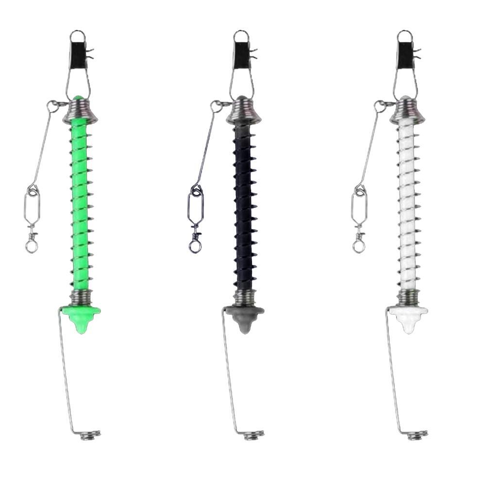Fishing Hooks Automatic Spring Catch Ejection Jig Head Lure Tackle ...