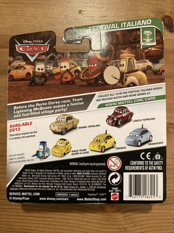 Disney Pixar Cars 2 Francesca 2013 Chase - Festival Italiano collection ...