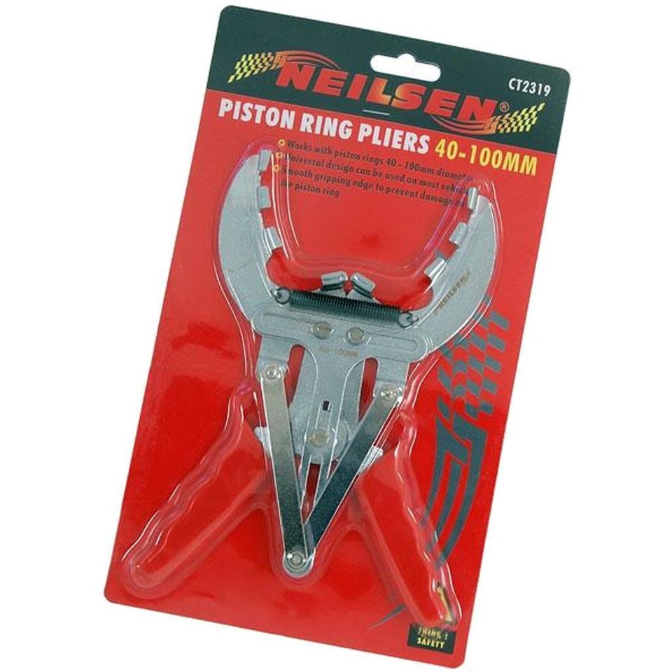 Neilsen Piston Ring Compressor Pliers 40mm - 100mm Remover Expander ...