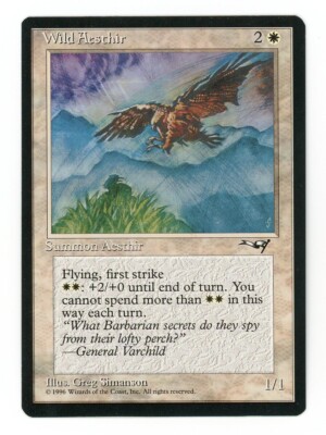 Magic the Gathering Alliances Wild Aesthir (Wings Spread) MTG White NM ...