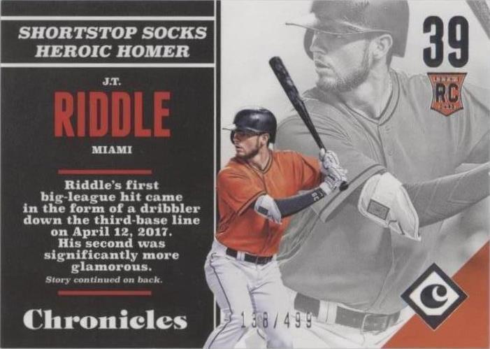 2017 Panini Chronicles - Rookies JT Riddle #138 /499 (RC) for sale ...