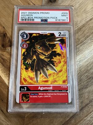 2021 Digimon Promo Agumon Special Box Promotion Pack P-009 PSA 9 | eBay