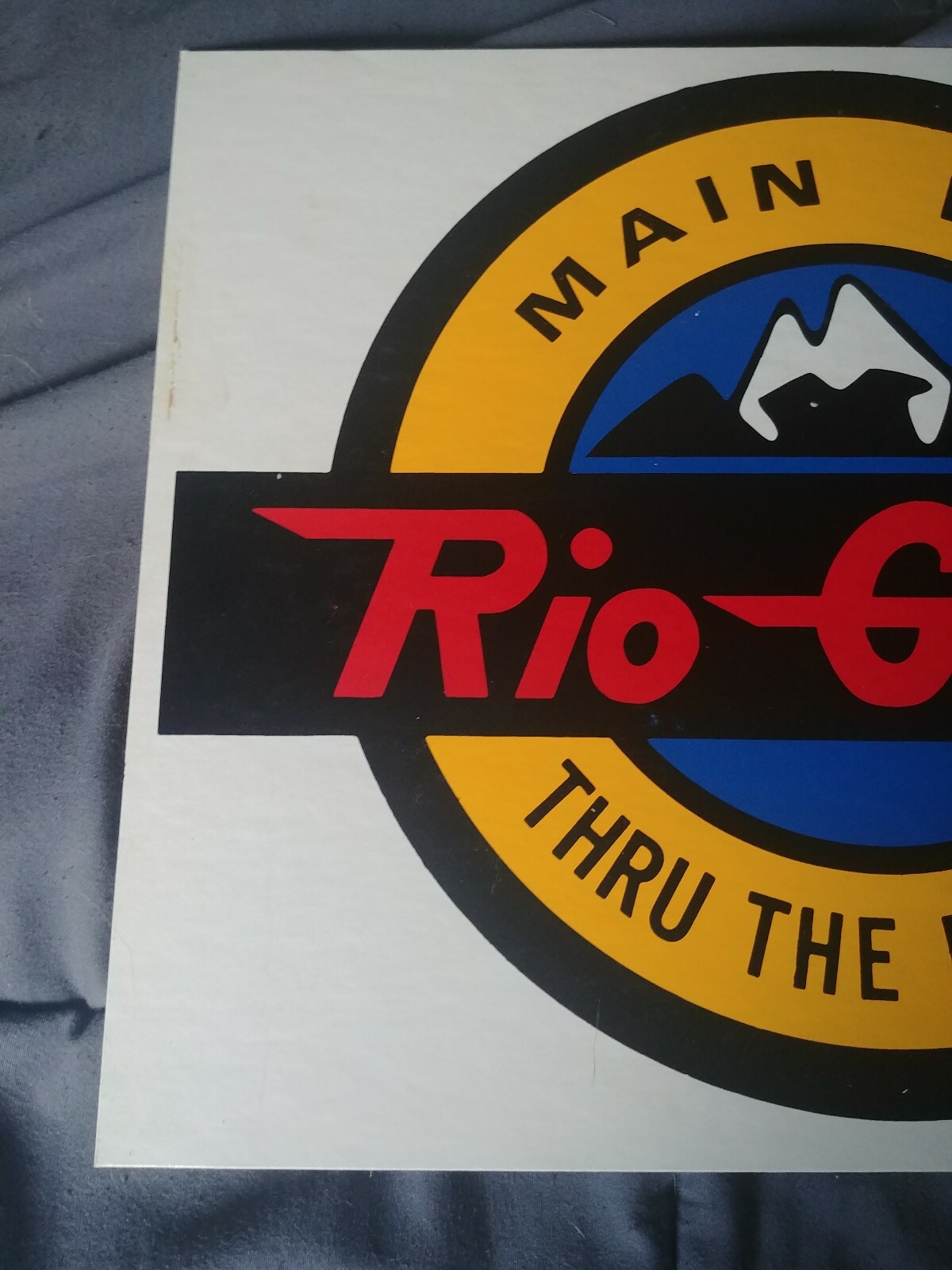 Rio Grande Railroad Herald Logo Sign Cardboard 11.5 x 9.75 RR Railway ...