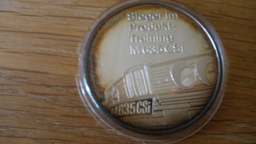 Original BMW Münze / Medaille M635CSI E24 Feinsilber 999 ...