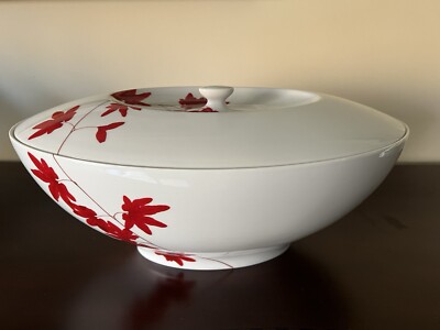 Rare Mikasa Pure Red Tureen and Lid | eBay