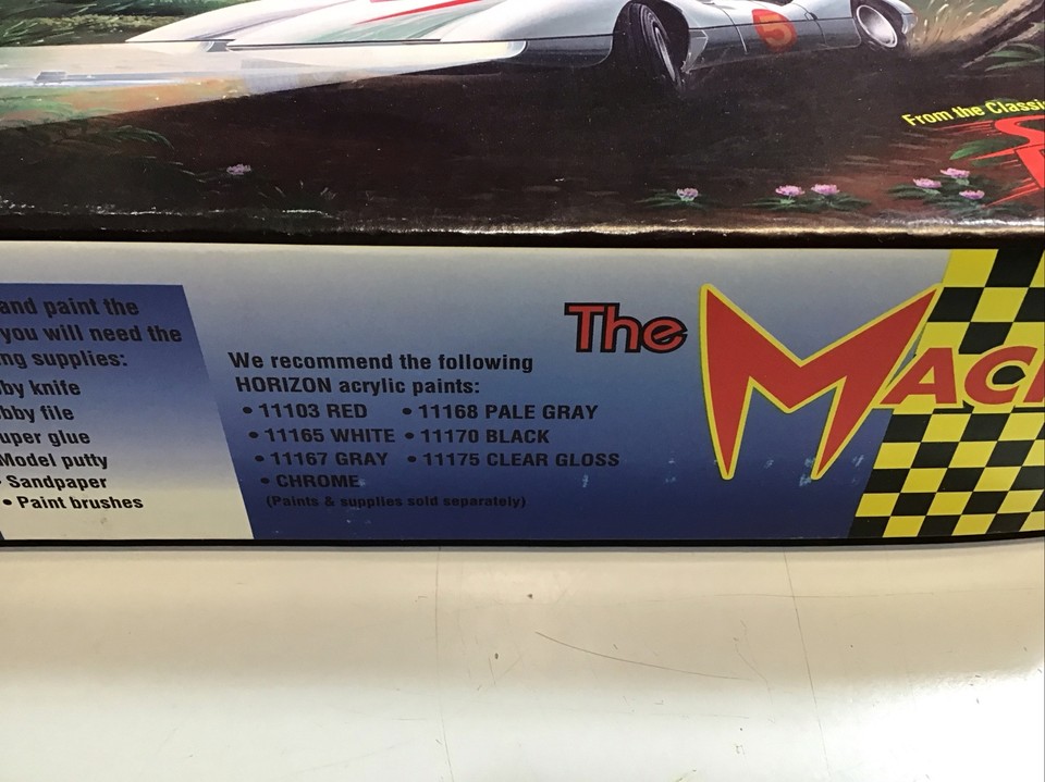 Horizon Solid Model Speed Racer Mach 5 New Sealed | eBay