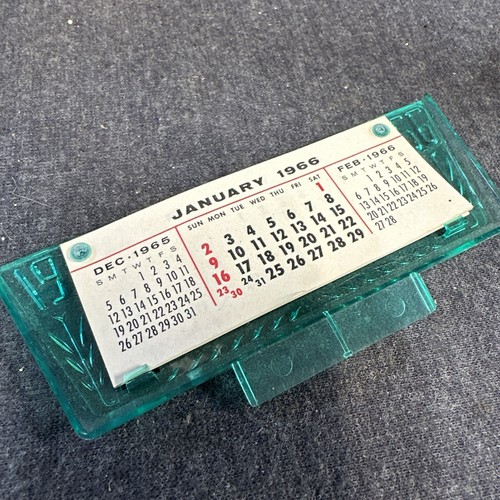 Vintage 1966 Desk Calendar - No Stand | eBay