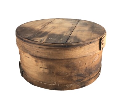 Boxes - Round Wooden Cheese Box With Lid