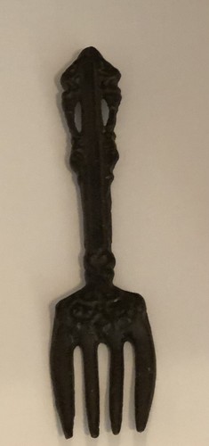 Cast Iron Fork Wall Decor Trivet 11 Inches Rustic Brown Vintage EUC | eBay